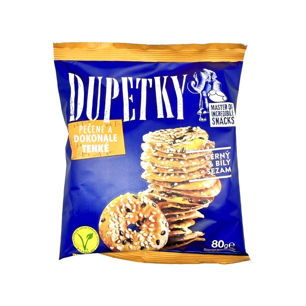 Dupetky Praclíky s čiernym a bielym sezamom 80 g • Horti.sk