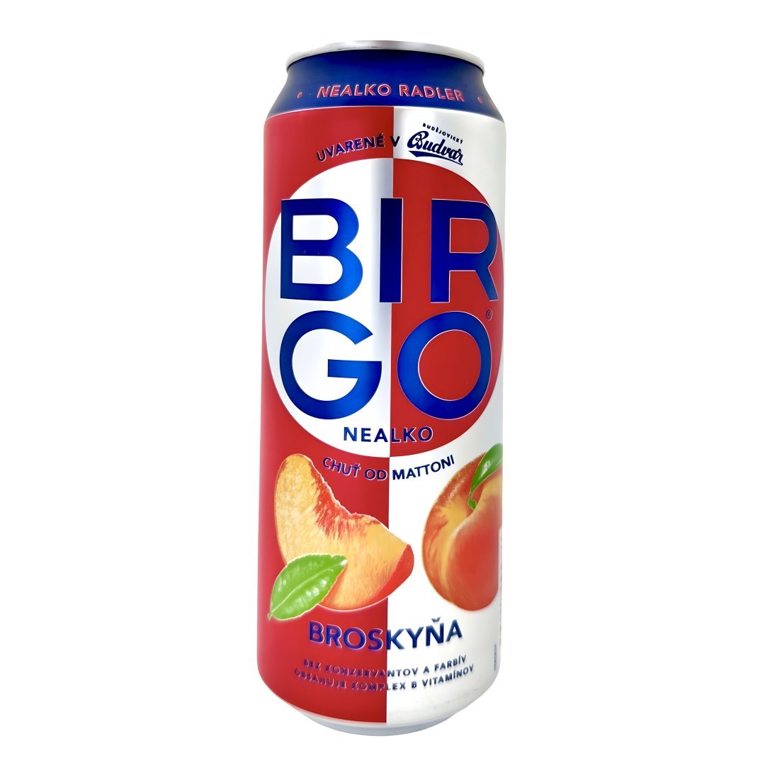 Radler Birgo nealko Broskyňa 0,5l p • Horti.sk