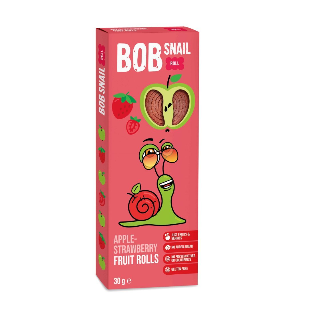 Snack ovoc.Bob Snail 30g Jahoda • Horti.sk